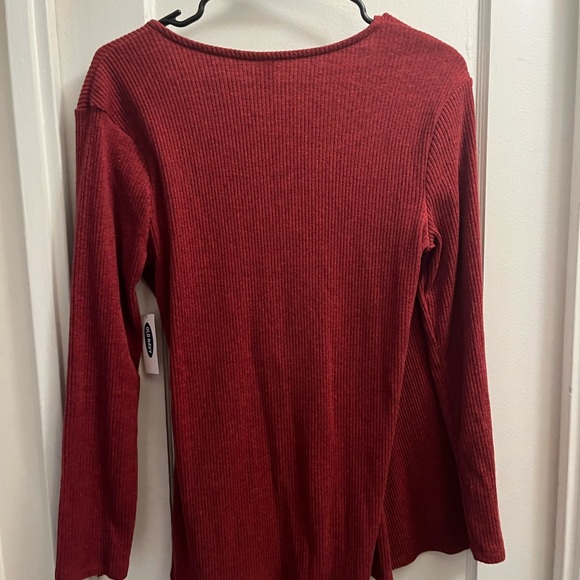 Old Navy | Sweaters | Old Navy Red Wrap Sweater | Poshmark
